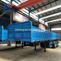 China Detachable Side Wall Semi Trailer 40-80Tons Capacity FUWA/BPW Axles Truck Trailer for sale