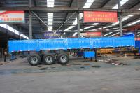 China Steel / Aluminum Fence Cargo Semi Trailer With FUWA/BPW Axles For Bulk Cargo Transport for sale
