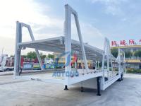 China 2 Axle Car Carrier Semi Trailer with 245/70R19.5 Tires and 4-21 Units Cars Capacity for sale