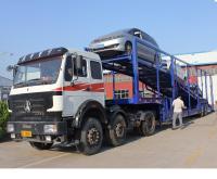 China 2 Axle Double Speed Landing Leg Car Carrier Trailer For Vehicle Transport for sale
