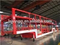 China Duel Line Brake System Vehicle Transport Semi Trailers For 4-21 Units Cars for sale