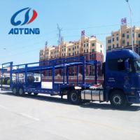 China Duel Line Brake System Vehicle Transport Semi Trailers For 4-21 Units Cars for sale