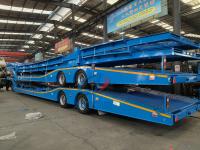 China Customized Car Carrier Semi Trailer With 28T Two Speed Landing Leg for sale