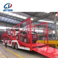 China Double Deck 2 Axles Car Transport Semi Trailer For Vehicle Carrier Truck Trailers for sale
