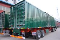 China 40-80 Tons Capacity Curtain Side Semi Trailer With Dual Line Braking System And ABS for sale