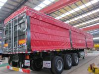 China FUWA / BPW Axle Van Curtain Side Semi Trailer To Carry Bulk Cargo for sale
