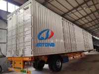 China Bulk Cargo Carrier Van Curtain Side Semi Trailer For Heavy Duty Transportation for sale