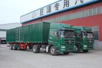China Customizable Steel 3 Axles 40ft Van Side Semi Trailer With Solid Construction for sale