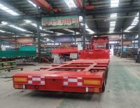 China Air / Mechanical Suspension Steel Dropdeck Low Bed Semi Trailers for sale