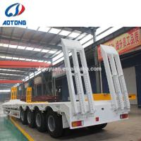 China Lowbed Trailers For Transport Of Heavy Loader for sale