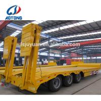 China Lowbed Trailers For Transport Of Heavy Loader for sale