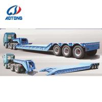 China Lowbed Trailers For Transport Of Heavy Loader for sale
