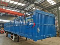 China Air / Mechanical Suspension Animal Transport Fence Trailers For Livestock Customizable Durable for sale