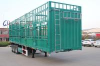 China Transport Bulk Vegetables Fence Semi Trailer Air Suspension / Mechanical Suspension for sale