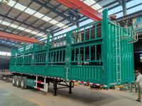 China Transport Bulk Vegetables Fence Semi Trailer Air Suspension / Mechanical Suspension for sale