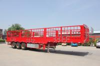 China Transport Bulk Grain Fence Semi Trailer With Air / Mechanical Suspension for sale