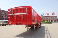 China Transport Bulk Grain Fence Semi Trailer With Air / Mechanical Suspension for sale