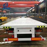 China 40ft Container Carrier Flatbed Truck Trailer For Cargo Transport for sale