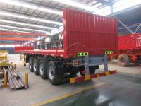 China 20FT / 40FT / 45FT Shipping Container Transport Flatbed Type Truck Trailers for sale