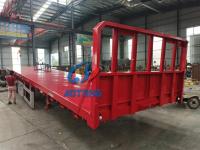 China 20FT / 40FT / 45FT Shipping Container Transport Flatbed Type Truck Trailers for sale
