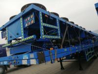China 28 Ton Flat Platform Truck Trailers For Cargo Transport for sale
