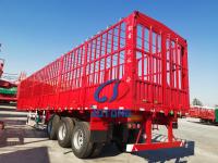 China Bulk Cargo And Animal Transport Fence Semi Trailer New Produced 3 Axles for sale