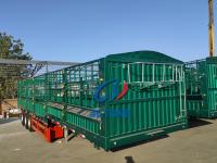 China Bulk Cargo And Animal Transport Fence Semi Trailer New Produced 3 Axles for sale