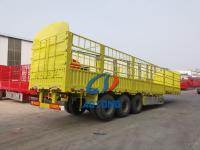 China Bulk Cargo And Animal Transport Fence Semi Trailer New Produced 3 Axles for sale