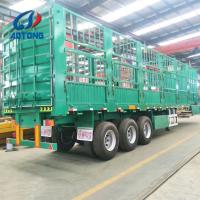 China 3 Axles Detachable Fence Type Cargo Carrier Semi Trailers In Logistic Industry for sale
