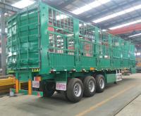 China 3 Axles Animal Or Cargo Transport Fence Type Truck Trailers for sale