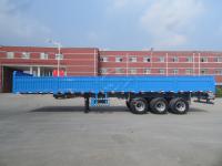 China Flat Platform With Detachable Side Wall Semi Trailers For Cargo Transport for sale