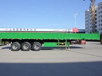 China Cargo Carrier Flatbed Semi Trailer With Sidewall 40ft Length Detachable Side Wall for sale