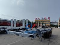 China 20ft  / 40ft Skeleton Shipping Container Semi Trailer Skeletal Truck Trailers Container Chassis for sale