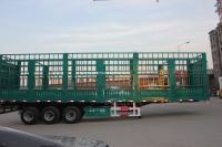 China Double Deck Livestock Transport Fence Stake Truck Trailer Utility Use Cargo Semi Trailers for sale