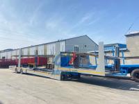 China Double Deck Steel Chassis Vehicle Transport Trailers for sale