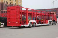 China Hydraulic Deck Car Carrier Semi Vehicle Transport Truck Trailer for sale
