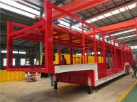 China Hydraulic Deck Car Carrier Semi Vehicle Transport Truck Trailer for sale