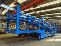 China Hydraulic Deck Car Carrier Semi Vehicle Transport Truck Trailer for sale