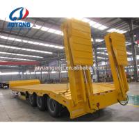 China Heavy Machine Carrier Low Loader Gooseneck Truck Trailer for sale