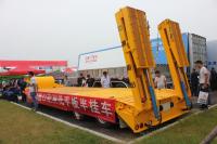 China Heavy Machine Carrier Low Loader Gooseneck Truck Trailer for sale