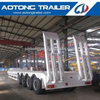 China Heavy Machine Carrier Low Loader Gooseneck Truck Trailer for sale
