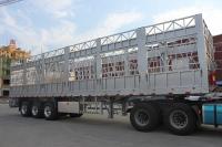 China Dropside Cargo Transport Fence Semi Truck Trailer Animal Carrier Trailers for sale