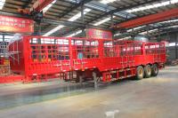 China Fence Semi Truck Trailer Cargo Carrier Trailers Livestock Poultry Transport Semi Trailer for sale