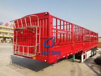 China Fence Semi Truck Trailer Cargo Carrier Trailers Livestock Poultry Transport Semi Trailer for sale
