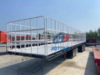 China 2x20ft Capacity Shipping Container Semi Trailer In Transportation Industry for sale