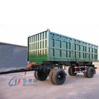 China Customizable Drawbar Dolly Hydraulic Truck Flatbed Light Side Wall Farm Cargo Agricultural Dropside Semi Tractor Full Trailer for sale