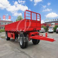 China Customizable Drawbar Dolly Hydraulic Truck Flatbed Light Side Wall Farm Cargo Agricultural Dropside Semi Tractor Full Trailer for sale