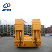 China 2 Axles 30 Ton 50 Tons 60 Ton Gooseneck Excavator Transporting Lowboy Low Bed Loader Lowbed Semi Truck Trailer for sale