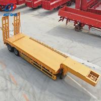China Versatile 3-4 Axle 60-100-120 Ton Hydraulic Extendable Gooseneck Drop Deck Flat Low Bed Loader Platform Lowboy Semi Trailer for sale