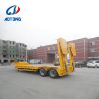 China Versatile 3-4 Axle 60-100-120 Ton Hydraulic Extendable Gooseneck Drop Deck Flat Low Bed Loader Platform Lowboy Semi Trailer for sale